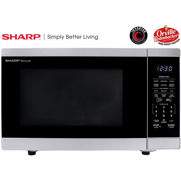 Sharp Four à micro-ondes de comptoir 1,4 CF Smart - Wayfair Canada